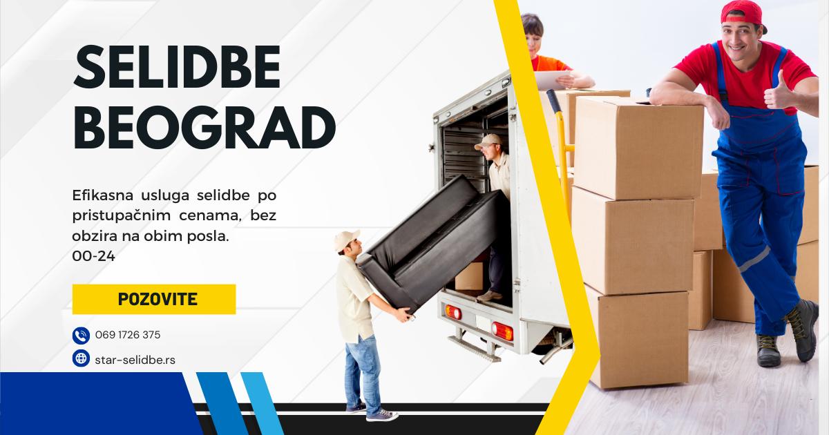 Selidbe cena | od 3.000 dinara | Efikasna usluga